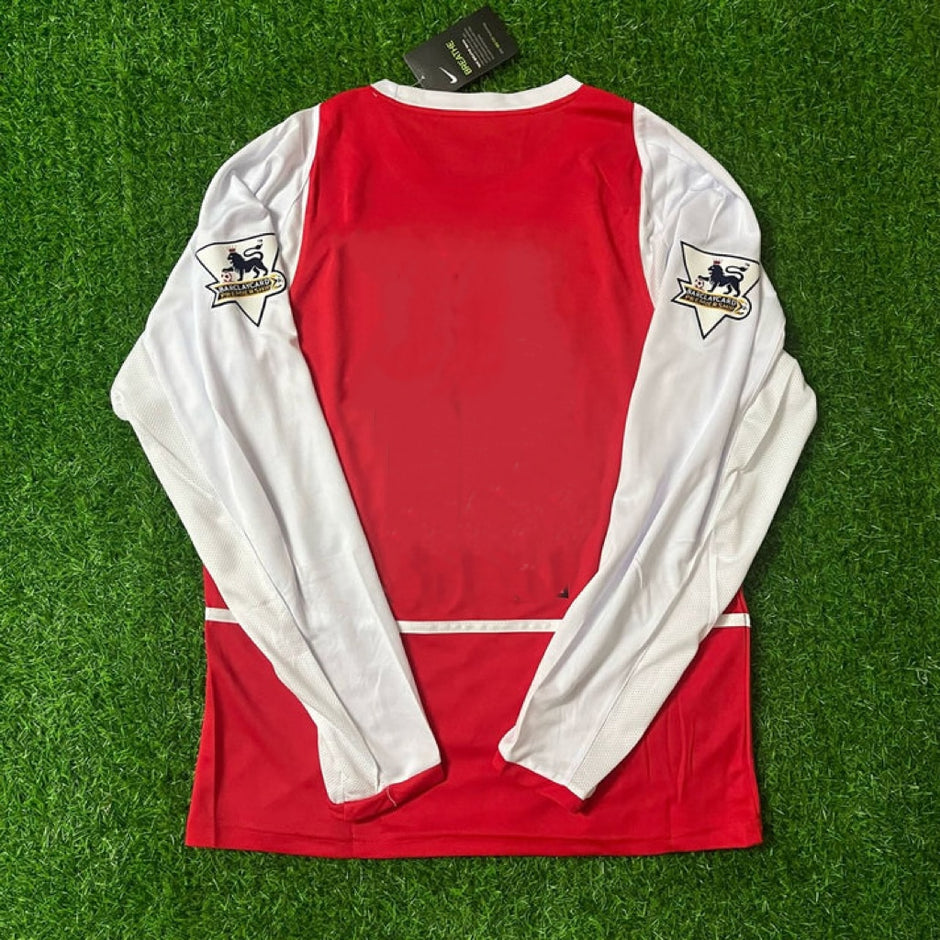 Arsenal Heimtrikot O2 2002 Retro Langarm-Set